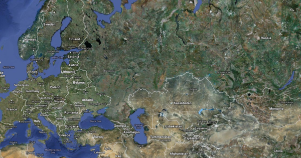 Russia Map And Russia Satellite Image