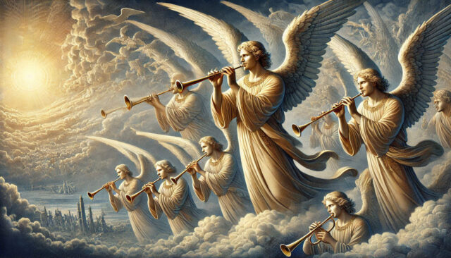 The Seven Trumpets of Revelation, AI generated by Microsoft Desi - End ...